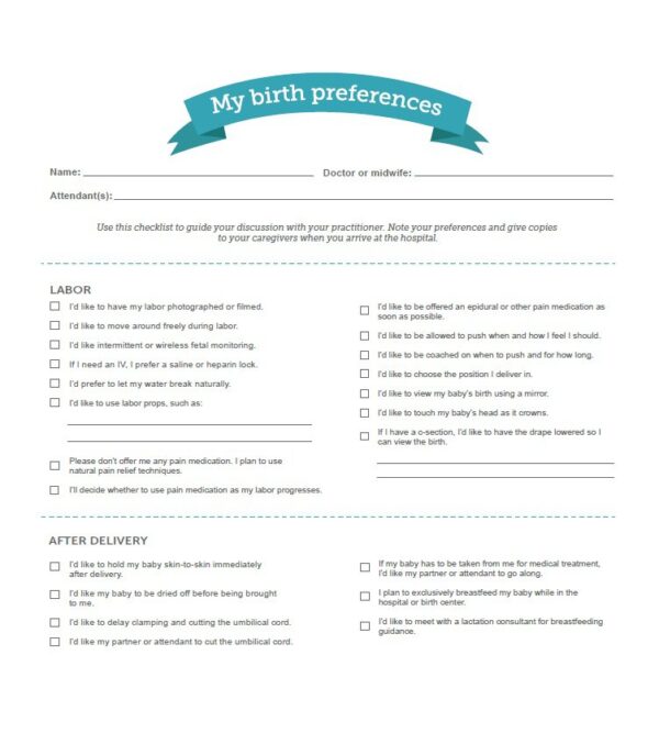 Birth Plan Tool – Women's Integrative Health